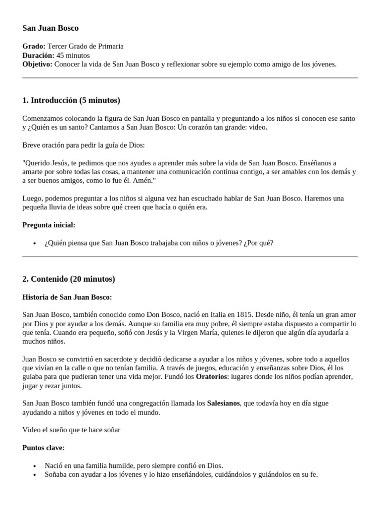 San Juan Bosco | PDF