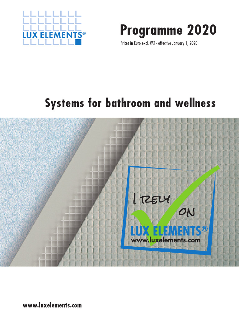Lux Elements PRG2020 en | PDF | Screw | Bathroom