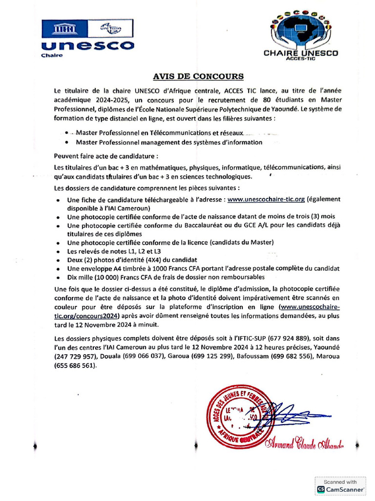 Avis de Concours | PDF