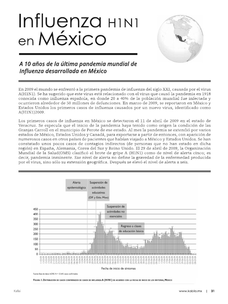 Influenza H1N1 en mexico a 10 Años de la pandemia | PDF