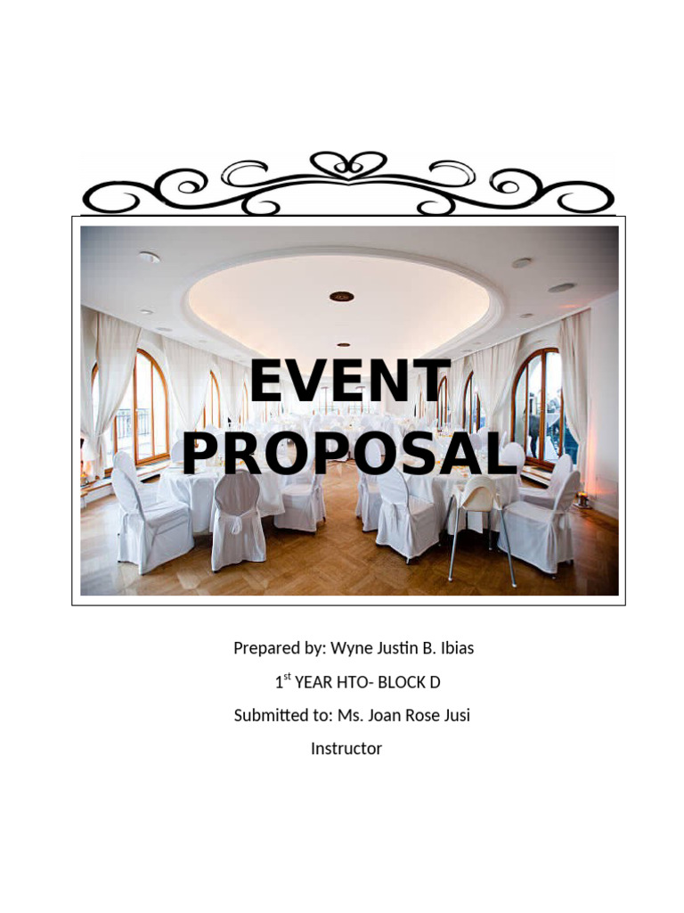 Wedding Reception Event Proposal | PDF | Art | Religion & Spirituality