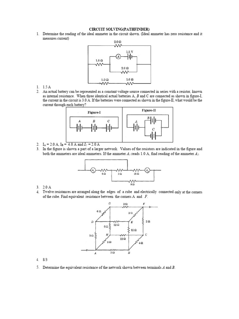 Pathfinder Circuit Solving | PDF | Electrical Resistance And ...