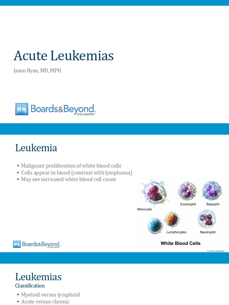 Acute Leukemias (Medicalstudyzone - Com) | PDF | Leukemia | Clinical ...