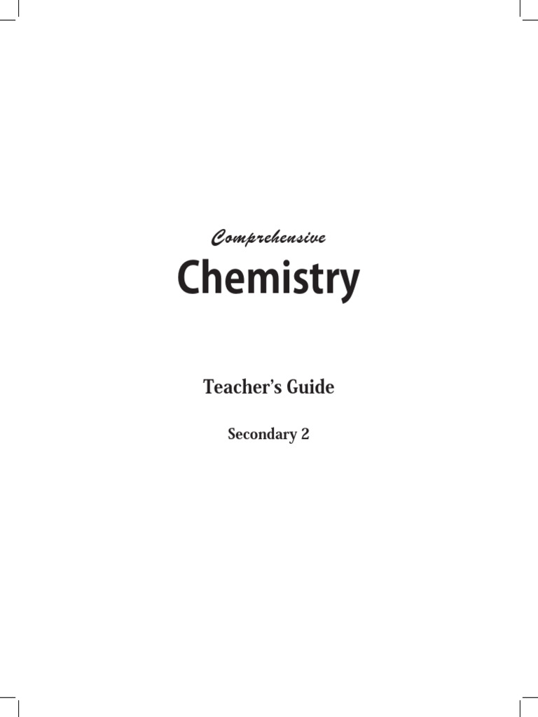 Chemistry S2 TG | PDF | Educational Assessment | Learning