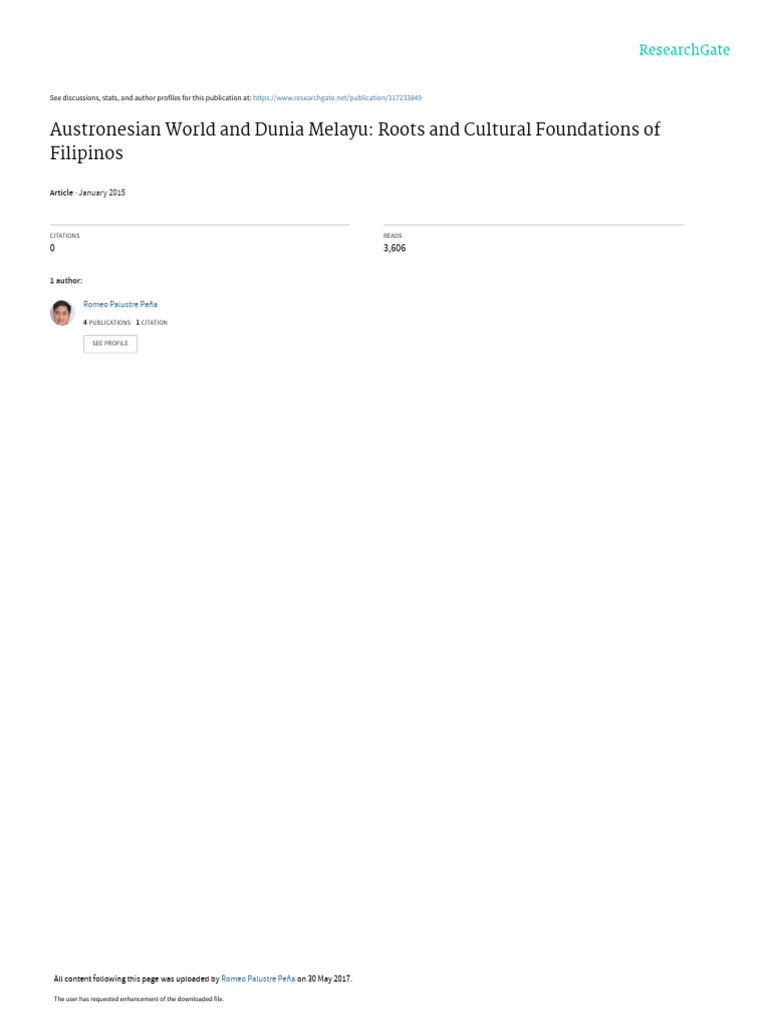 Dunia Melayuat Mundong Austronesyano | PDF