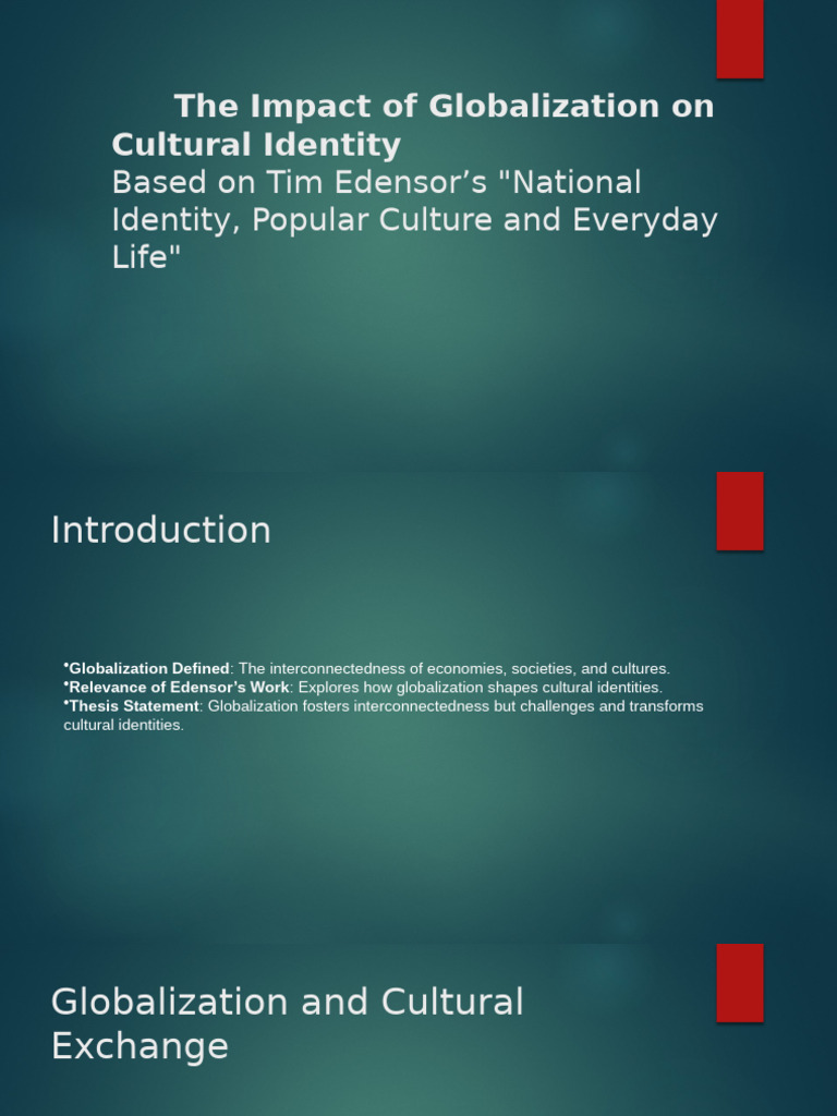 Globalization's Cultural Impact | PDF