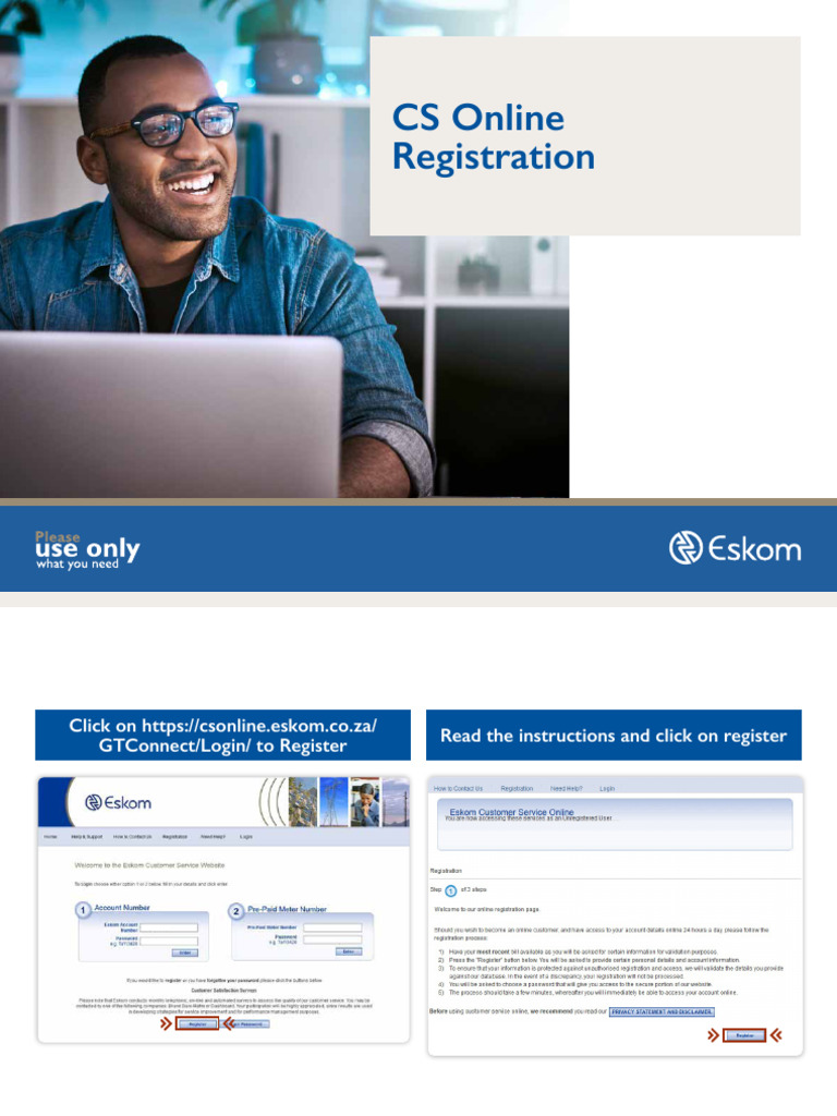 Eskom CS Online Registration Guide | PDF
