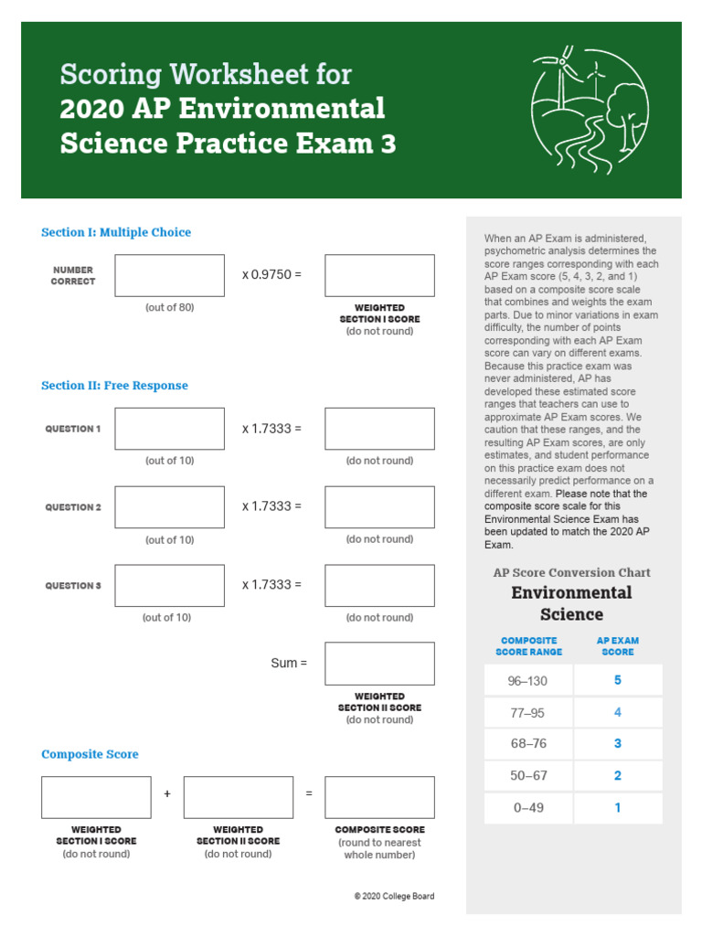 2020 AP Environmental Science Scoring Guide | PDF | Tests | Evaluation ...