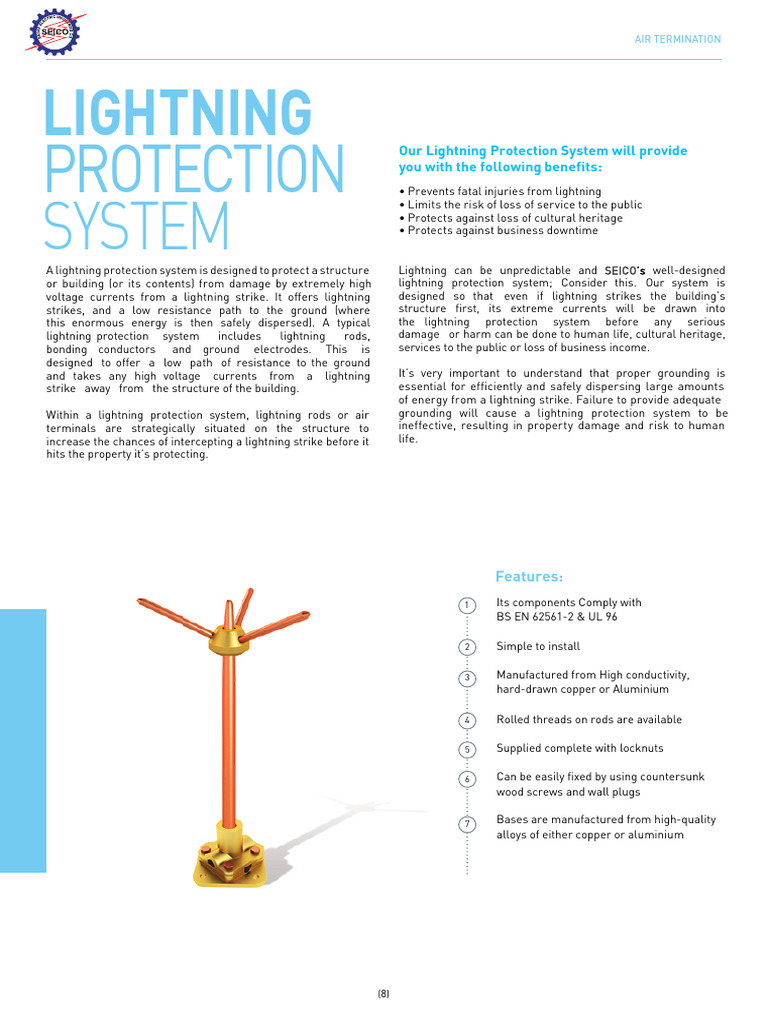 Lightning TDS | PDF | Copper | Electrical Conductor