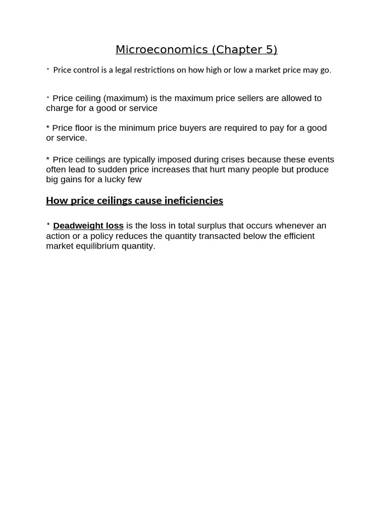 Microeconomics Chapter 5 | PDF | Business