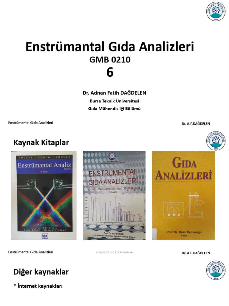Enstrumantal Gda Analizleri-6 | PDF