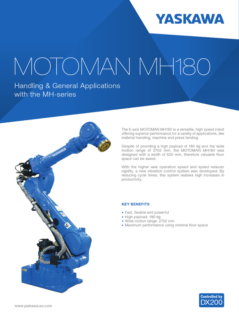 Flyer Robot MH180 E 03.2017 | PDF | Mechanical Engineering