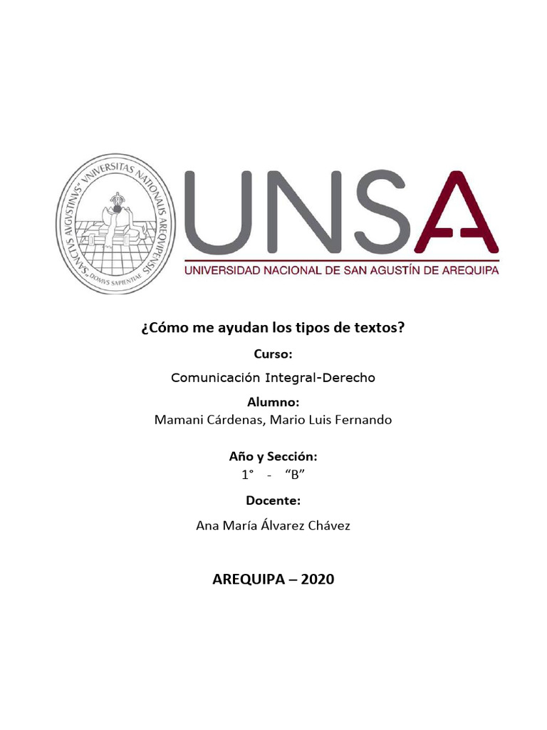 Mario Mamani-Comunicacion | PDF