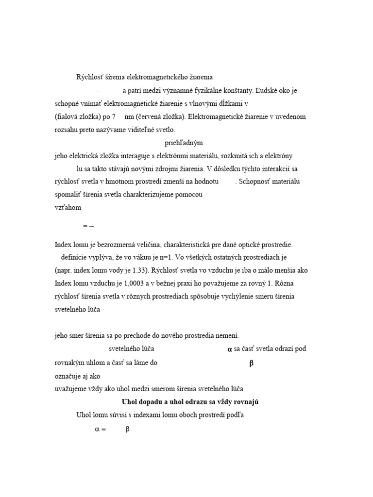 Index Lomu A Jeho Meranie | PDF