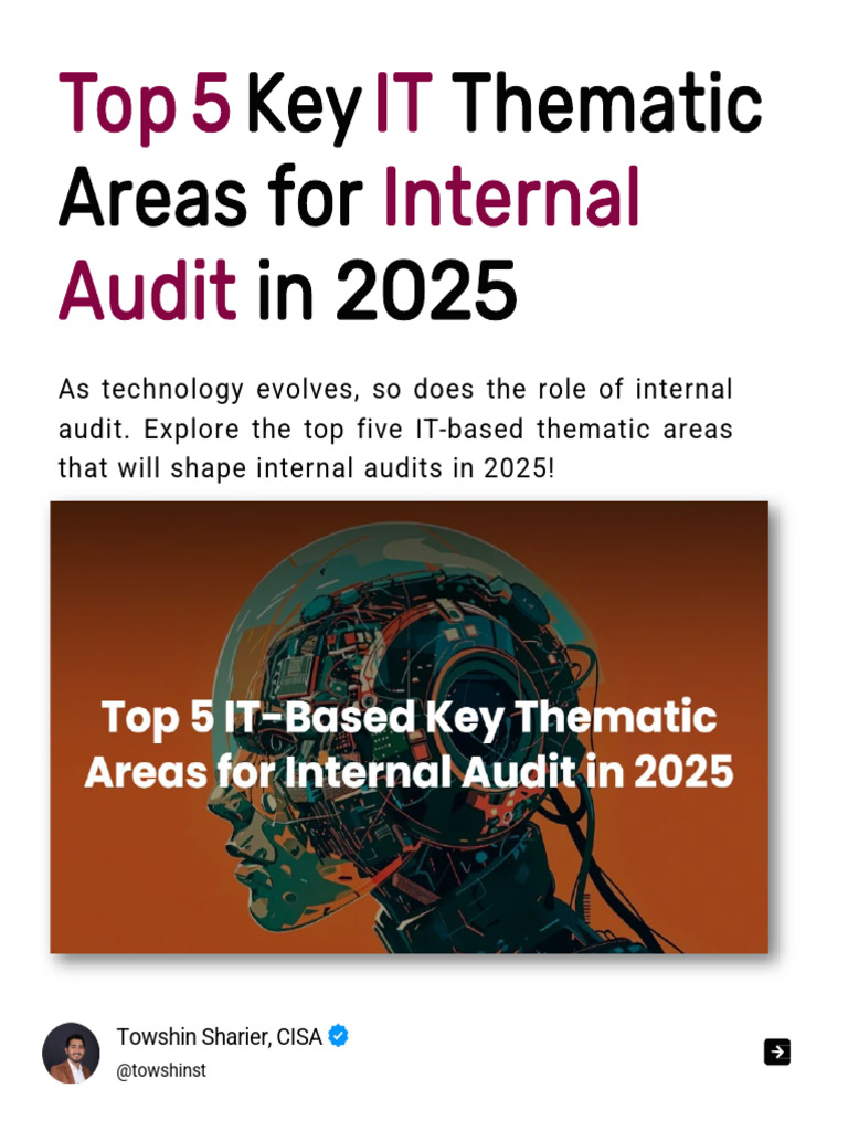 Top IT Audit Themes for 2025 | PDF | Regulatory Compliance | Internal Audit