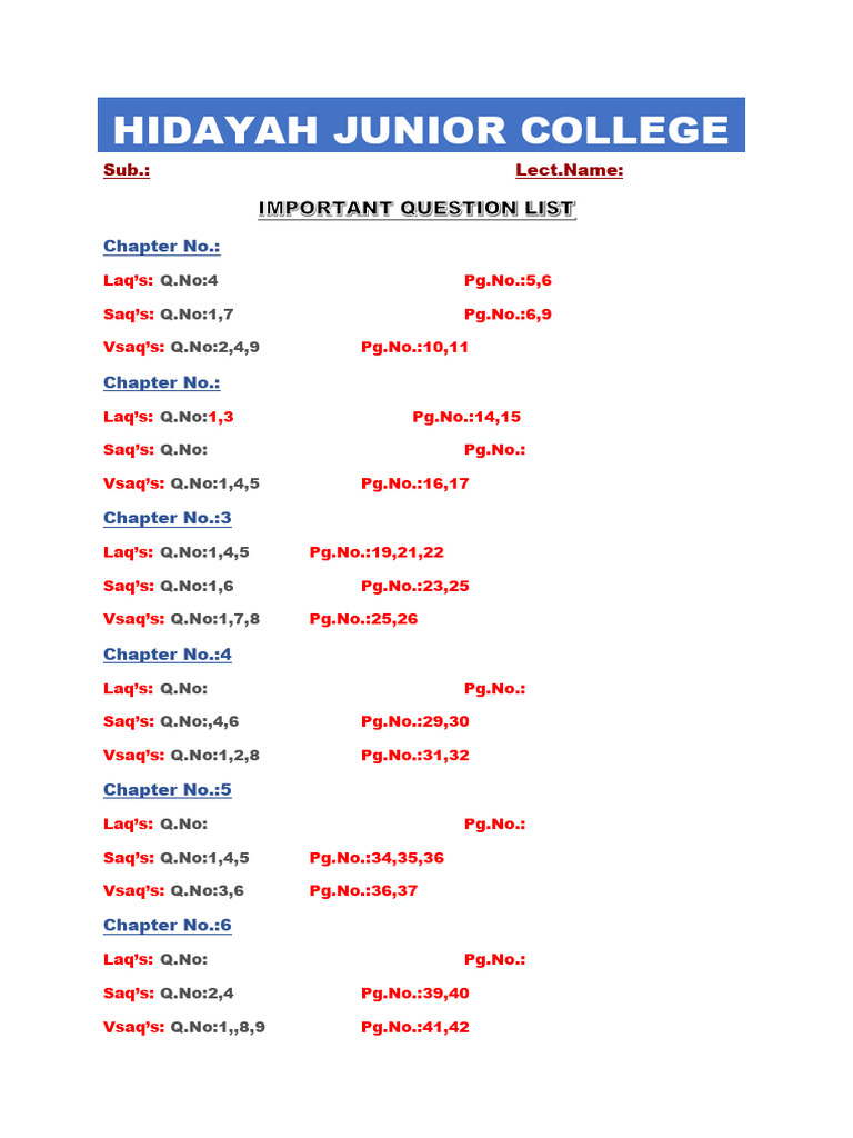 SR Civics Imp Question List | PDF | Foreign Language Studies