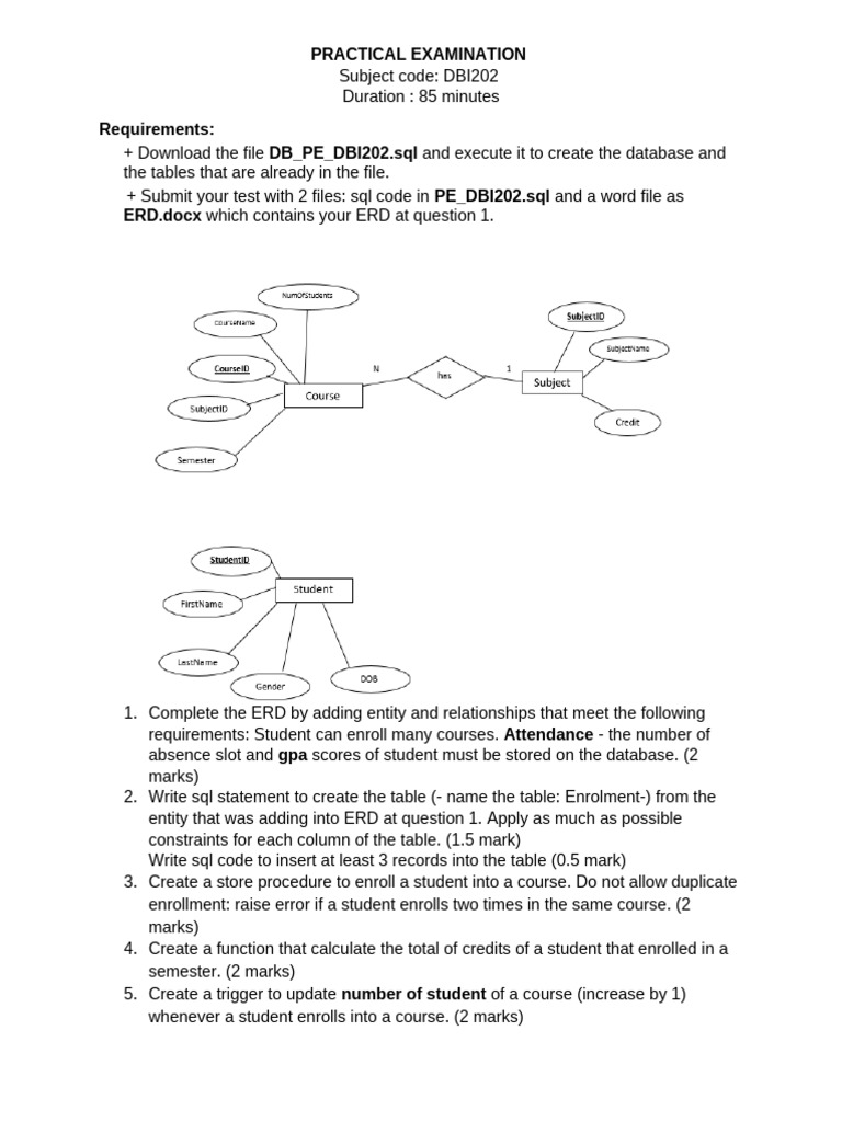 Dbi202 Pe Fa23 | PDF
