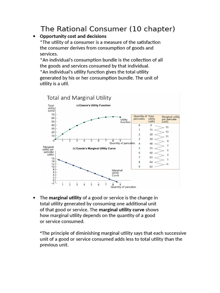 The Rational Consumer | PDF | Utility | Consumption (Economics)