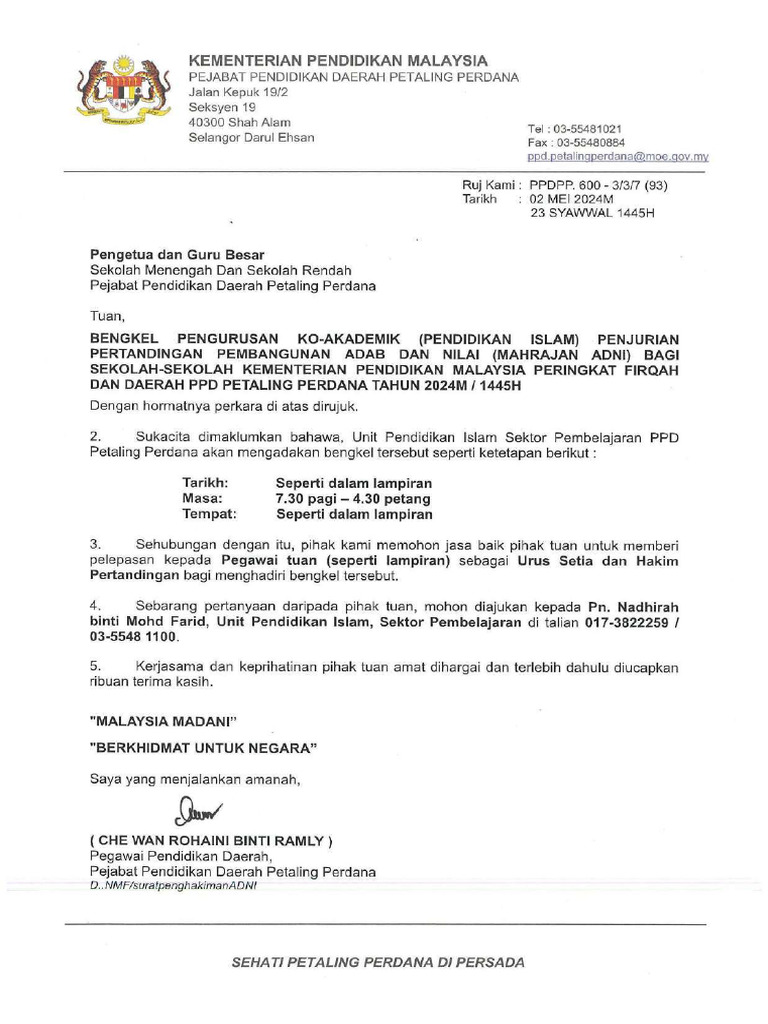 NSURAT HAKIM PERTANDINGAN ADNI 2024 PPD PP - Compressed - Compressed | PDF