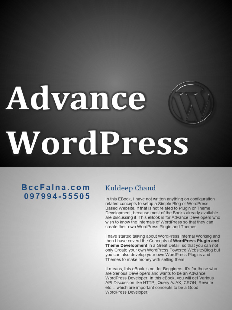 Advance W Pin Hindi Pdf Word Press Software Engineering