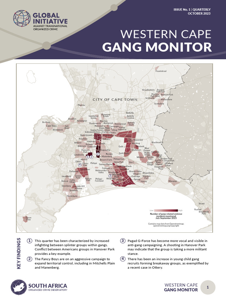 WC Gang Monitor. No.1. GI TOC October 2023 | PDF | Gang | Organized Crime