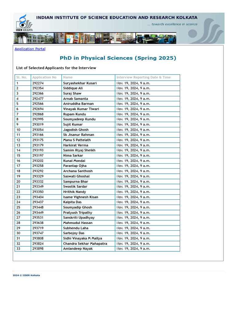 DPS Institute Fellowship or INSPIRE or RGNF Interview Spring 2025 | PDF ...