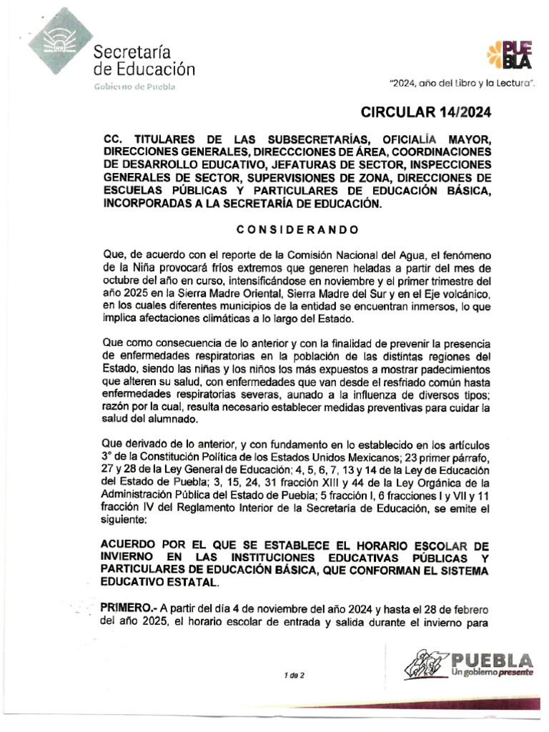 Circular 14-2024 | PDF