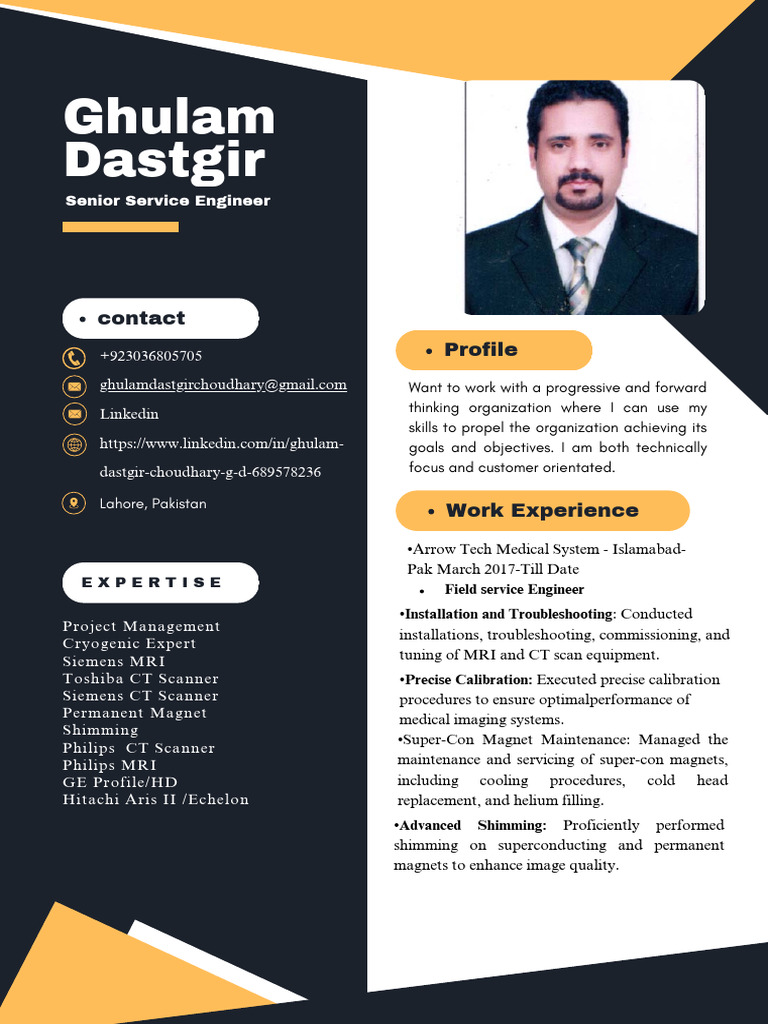 GD Bhai CV 24 | PDF | Magnetic Resonance Imaging | Ct Scan