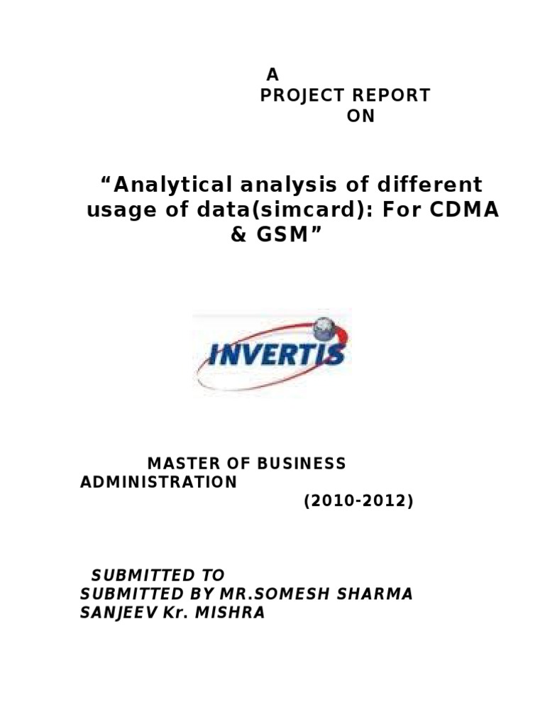 MBA Telecom Data Analysis | PDF | Gsm | Wireless