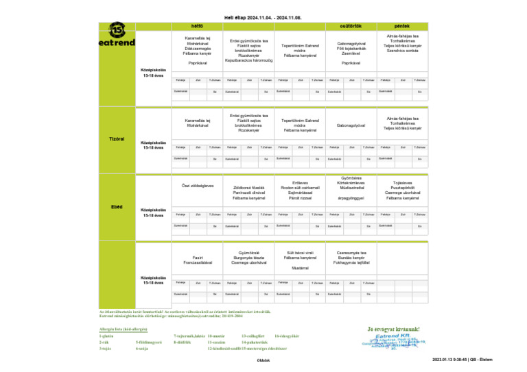 45.hét 727 Középiskola 15-18 Év RTEV | PDF
