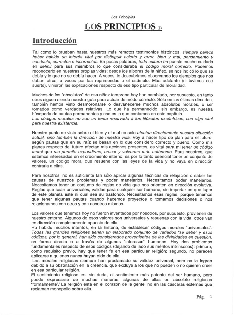 Los Principios | PDF