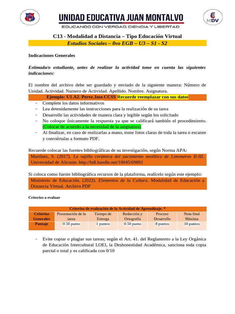 Tarea de Estudios Sociales-8vo EGB - U3 - S1-S2. | PDF | imperio Romano | Roma antigua