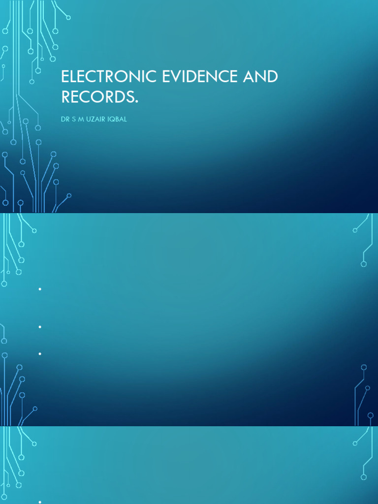 Electronic Records in Cyber Law | PDF | Cybercrime | Common Law