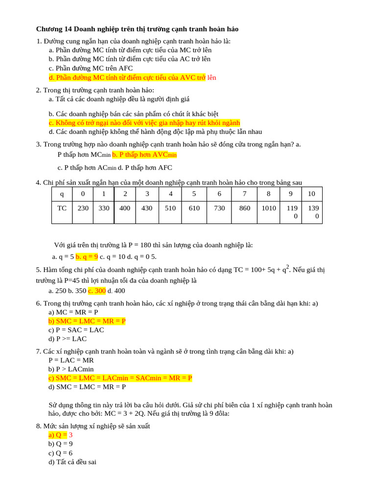 Chap 14 Answer | PDF