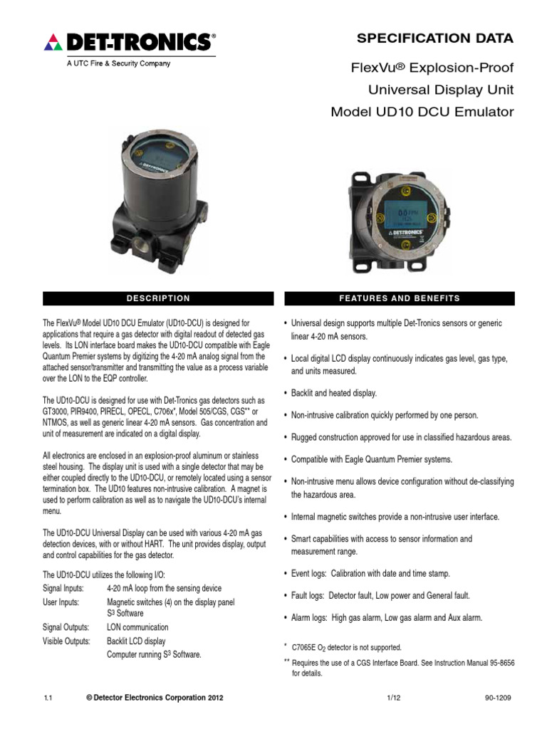 90 1209 1.1 - Ud10 Dcu | PDF | Sensor | Backlight