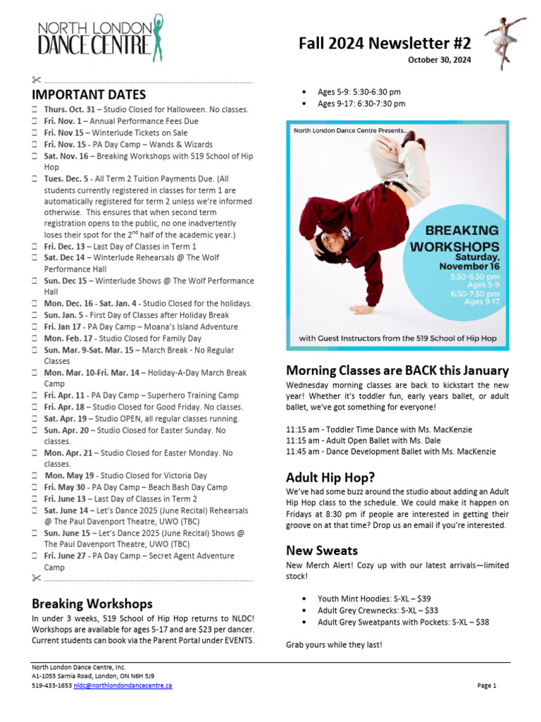 2024 Fall Newsletter 2 - 20241029204849 | PDF