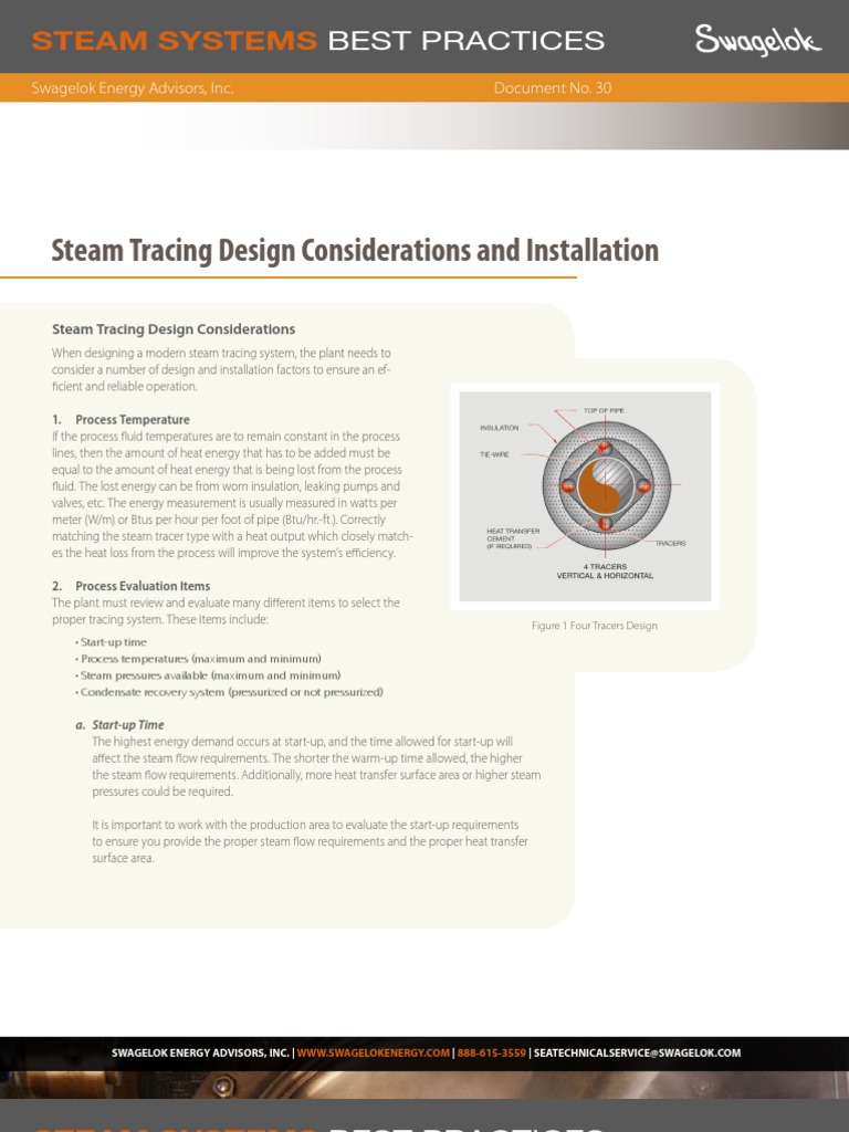 Steam Tracing Design Considerations and Installation | PDF | Steam ...