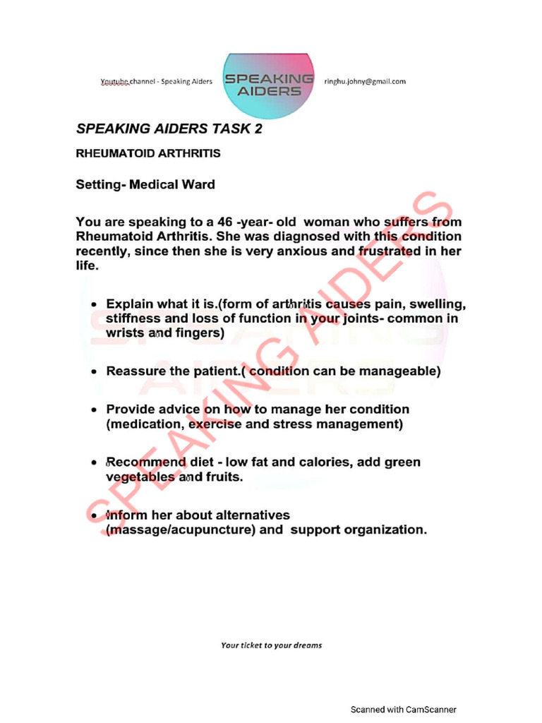 Speaking Aiders Roleplay Based On Recent Exam Questions Set 1 2 | PDF Speaking Aiders Roleplay Based On Recent Exam Questions Set 1 2 | PDF