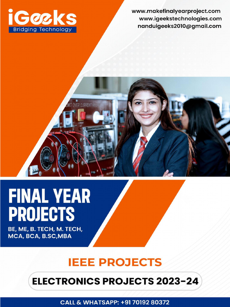 Electronics Project List 2023-2024 | PDF | Internet Of Things | Mosfet