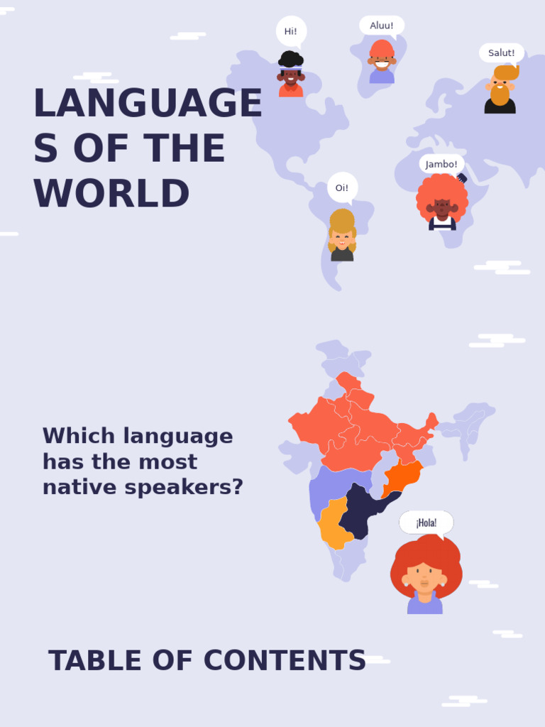 Most Spoken Languages Worldwide | PDF