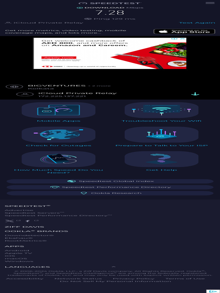 Speedtest by Ookla - The Global Broadband Speed Test | PDF