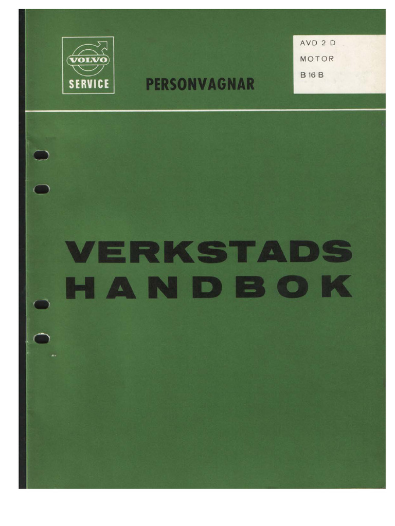 PV544 P210 Avd 2 D Motor B16B | PDF