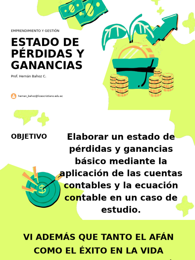 Estado de Perdidas y Ganacias | PDF | Estado de resultados | Contabilidad