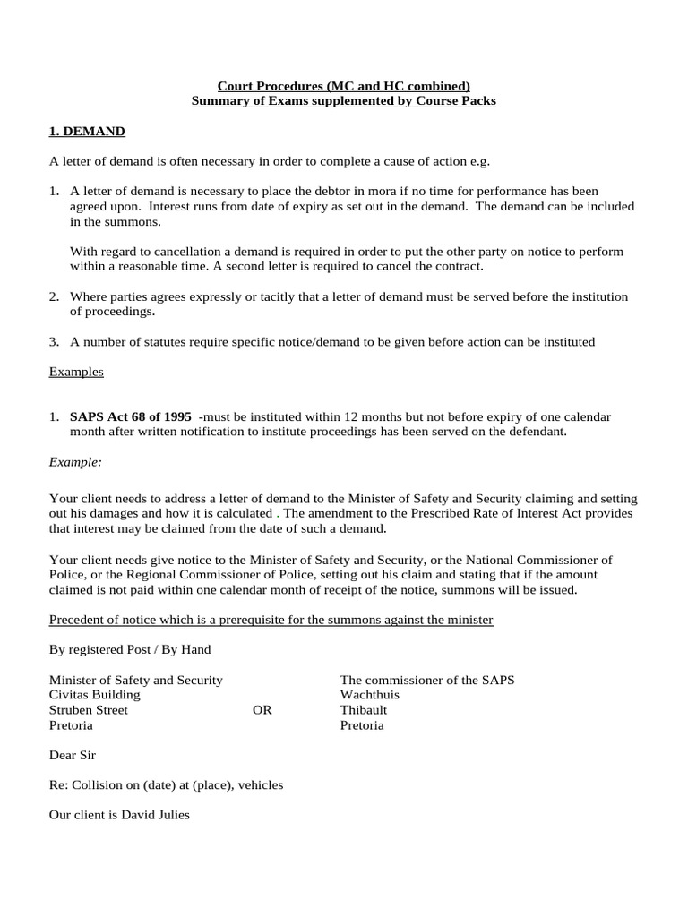 Board Notes Court Procedures | PDF | Common Law | Justice