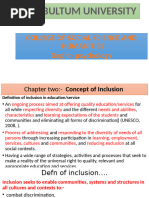Inclusiveness Chapter Two | PDF | Inclusion (Education) | Special Education