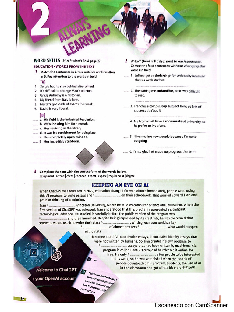 U2 - WB - Skills 2 | PDF