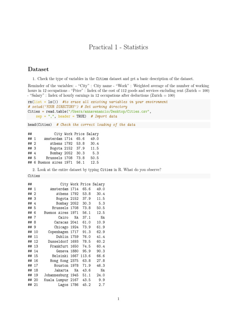 Practical4_solution-1 | PDF | Statistical Analysis | Teaching Mathematics