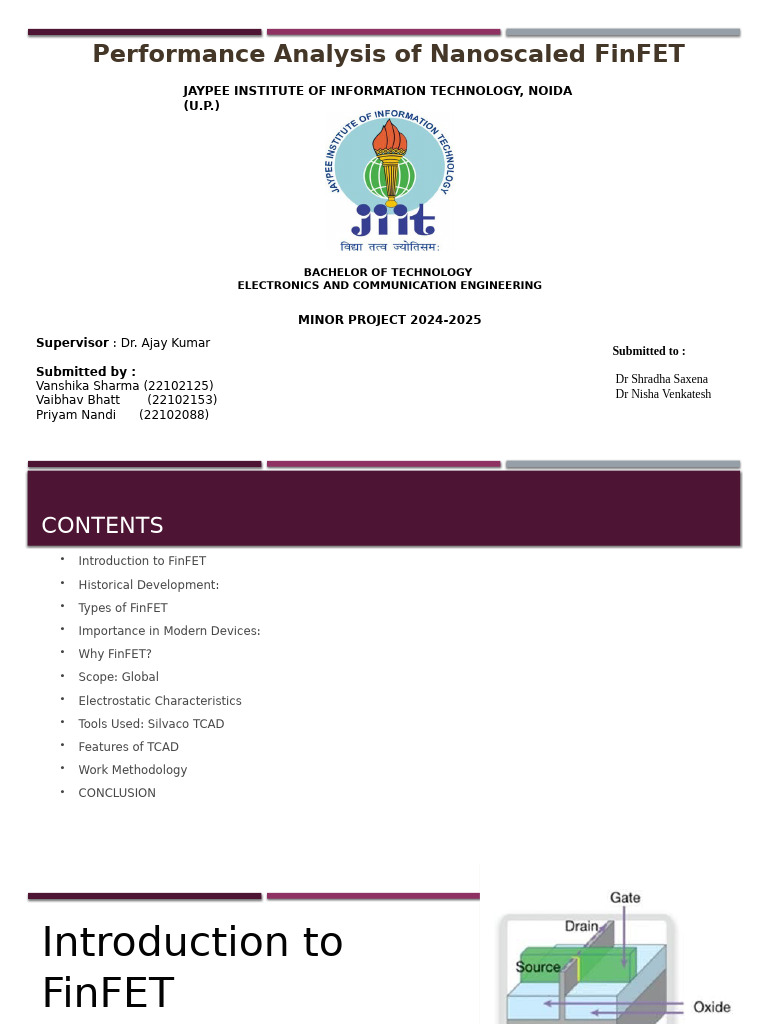 FinFET Technology Performance Analysis | PDF | Field Effect Transistor ...