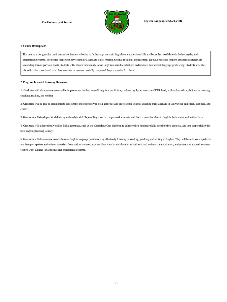 B1.2 - Time Table | PDF | Linguistics | Human Communication
