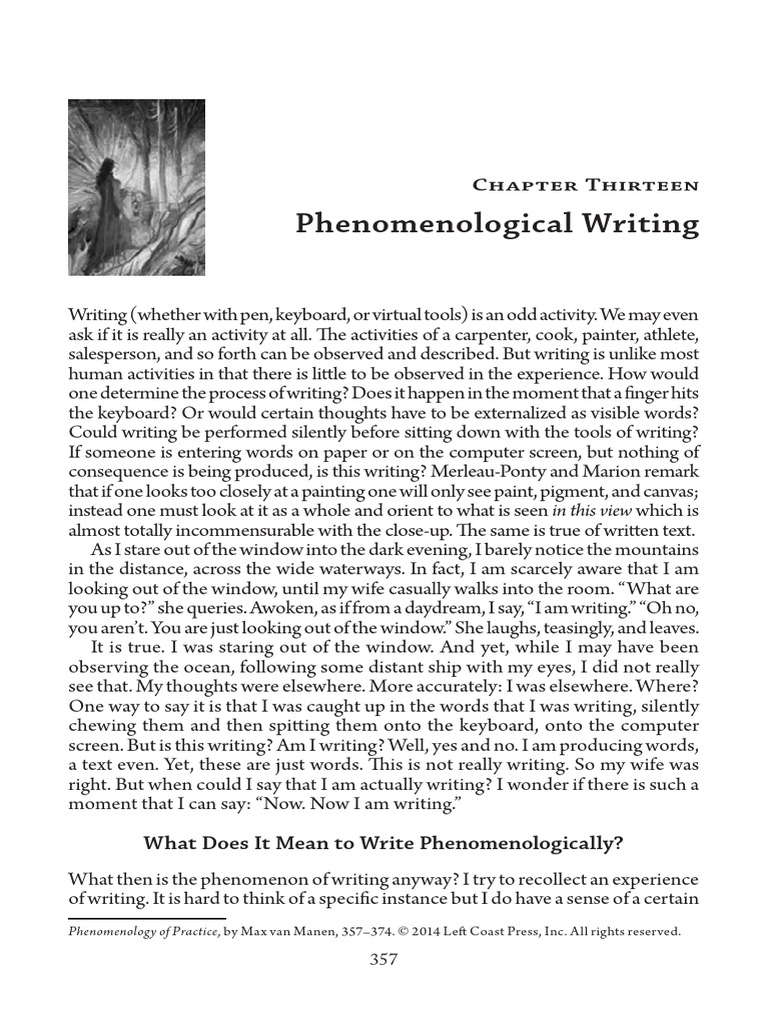 Understanding Phenomenological Writing | PDF | Phenomenology ...